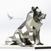 Metal Spitz in Metal.pattern Dog Metal Sculptures. PDF DXF - Etsy
