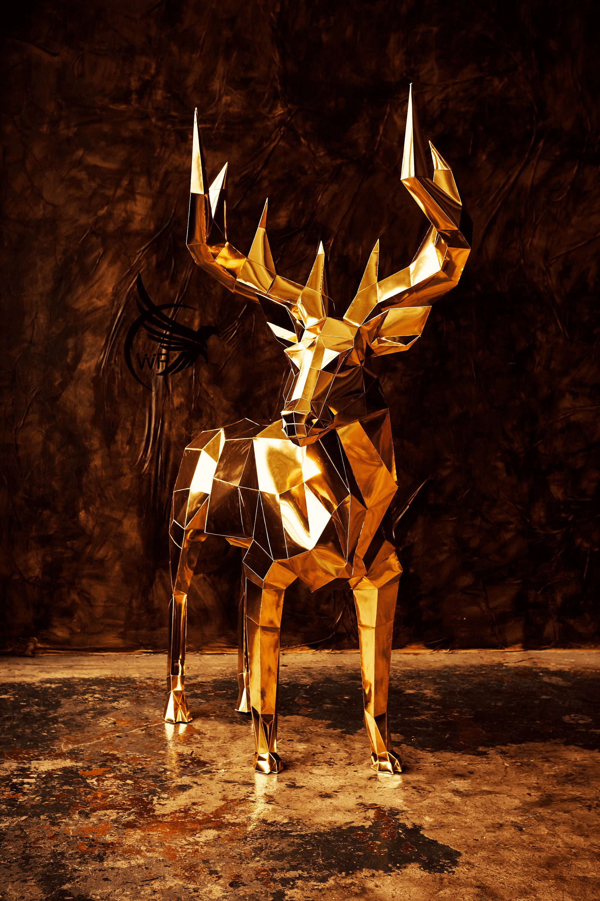 Deer Papercraft: Low Poly Animal Sculpture (PDF Template) - Etsy