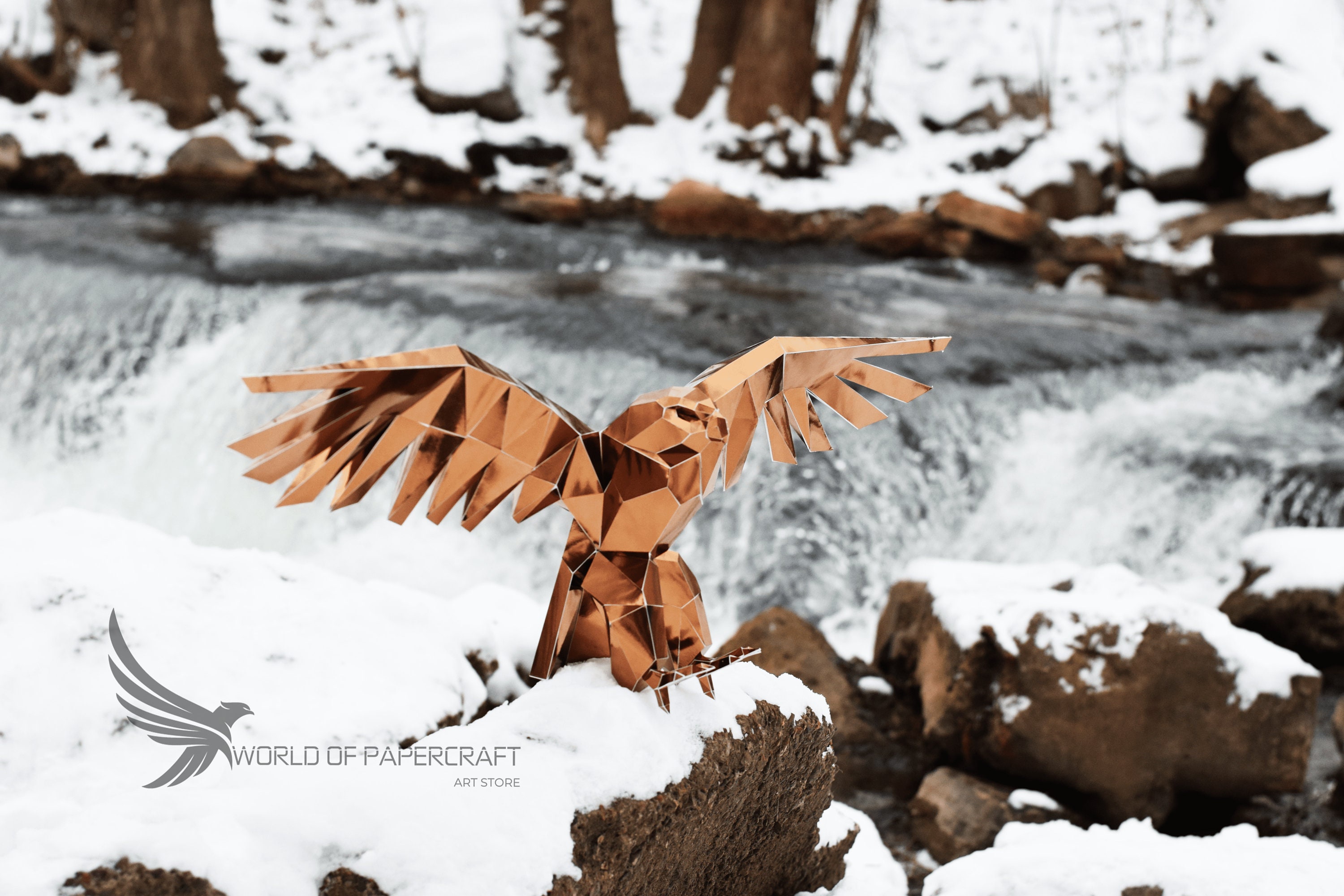 Papercraft Falcon: Origami Bird DIY Pepakura (PDF Pattern) - Etsy