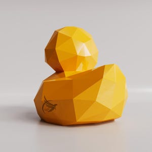Metal Duck Low Poly Duck DXF Template Metal Sculpture Minimalism Steel ...