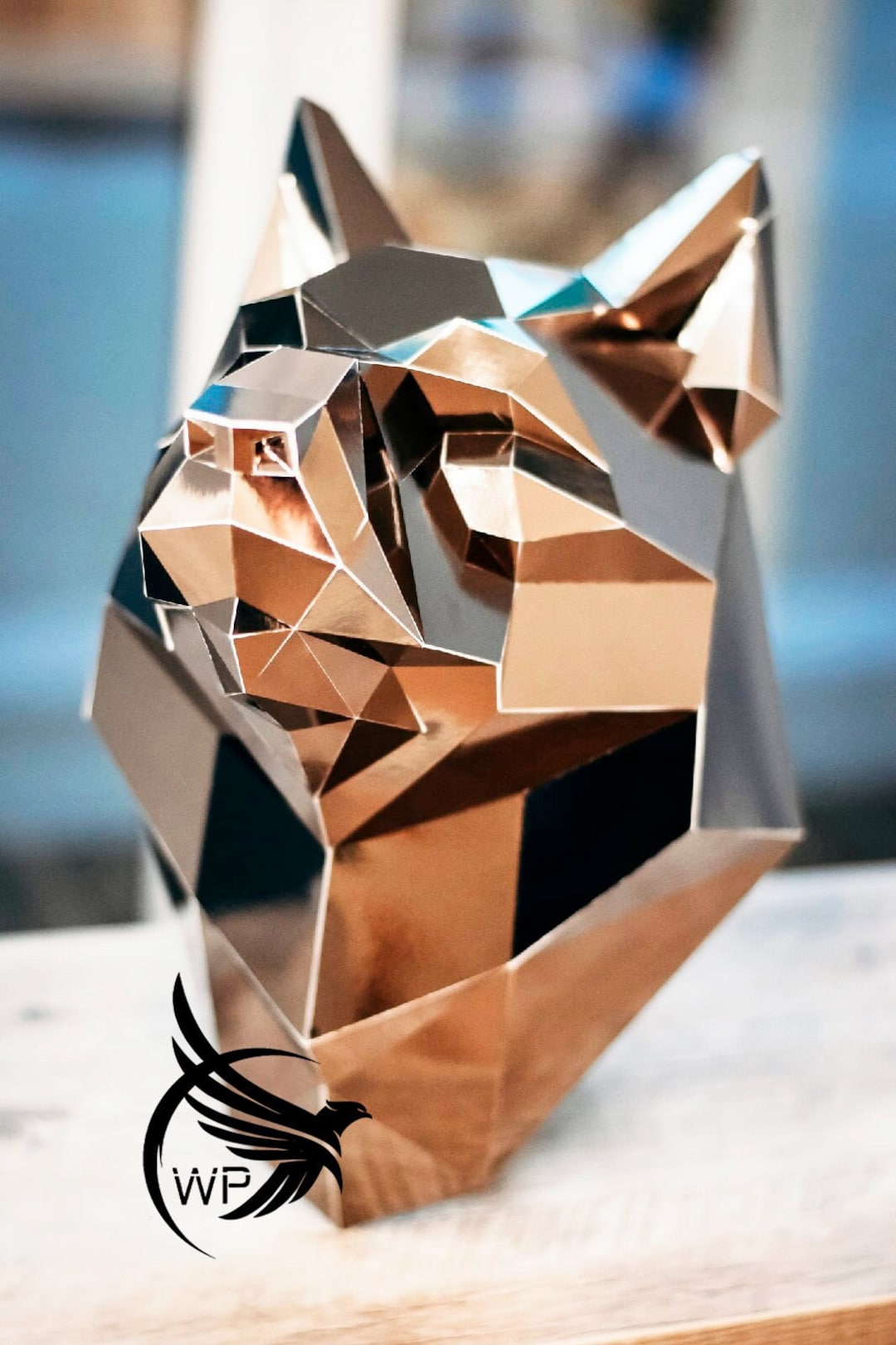 Papercraft Wolf,low Poly Wolf, Papercraf Wolf, Dxf, Handmade, Animal ...