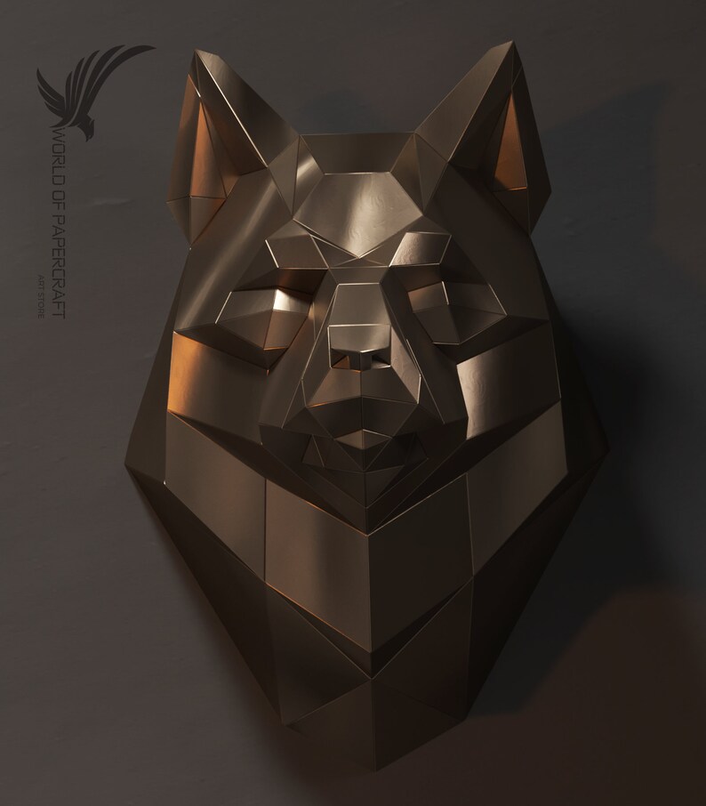 Steel Wolf Head in Metal.pattern Wolf Metal Sculptures. PDF - Etsy