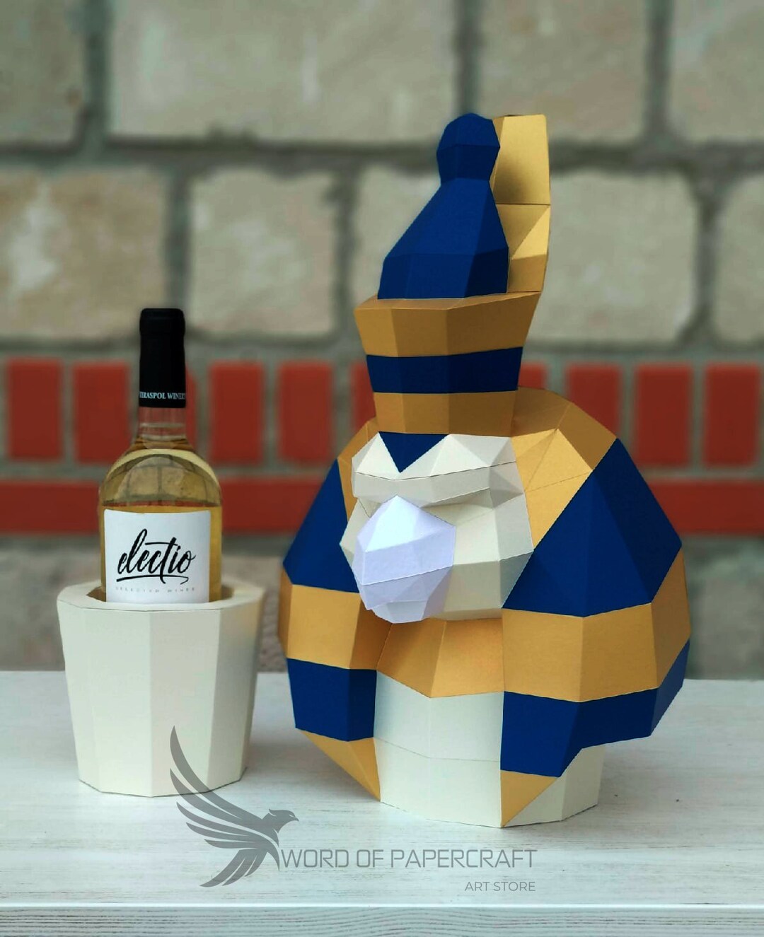 Papercraft God Gor Wine Gift Box: DIY Pepakura Template (PDF) - Etsy UK