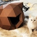 Low Poly Animal House Papercraft: 3D Paper Sculpture Template (PDF, SVG ...
