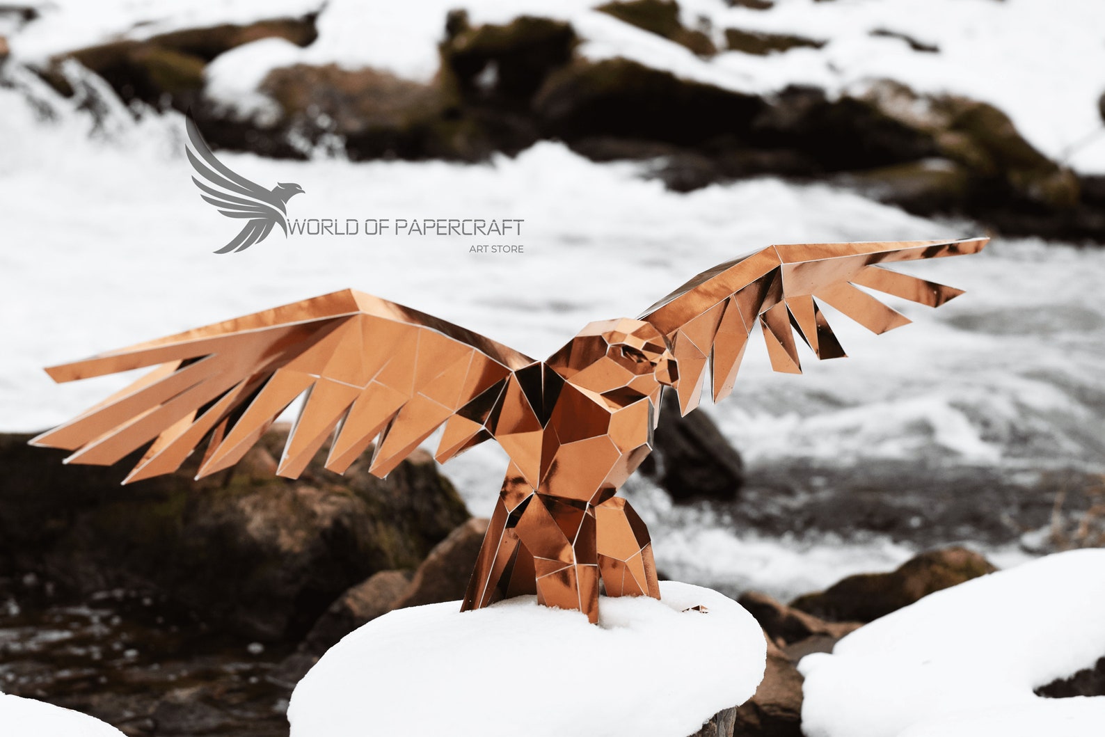 Papercraft Falcon: Origami Bird DIY Pepakura (PDF Pattern) - Etsy