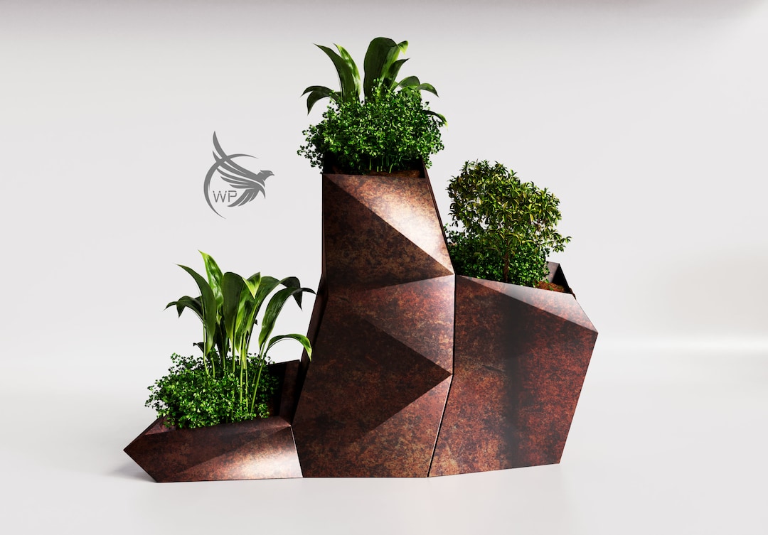 Steel Flower Girl in Metal.pattern Ornamental Flowerpot Sculptures ...