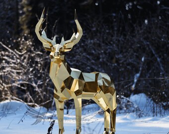 Large Deer Papercraft Papercraft Deer DIY Deer Low Poly - Etsy Canada