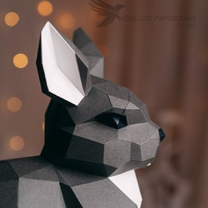 Bunny, Bunny Low Poly, PDF Template, Low Poly, Paper Rabbit, DIY, Gift ...