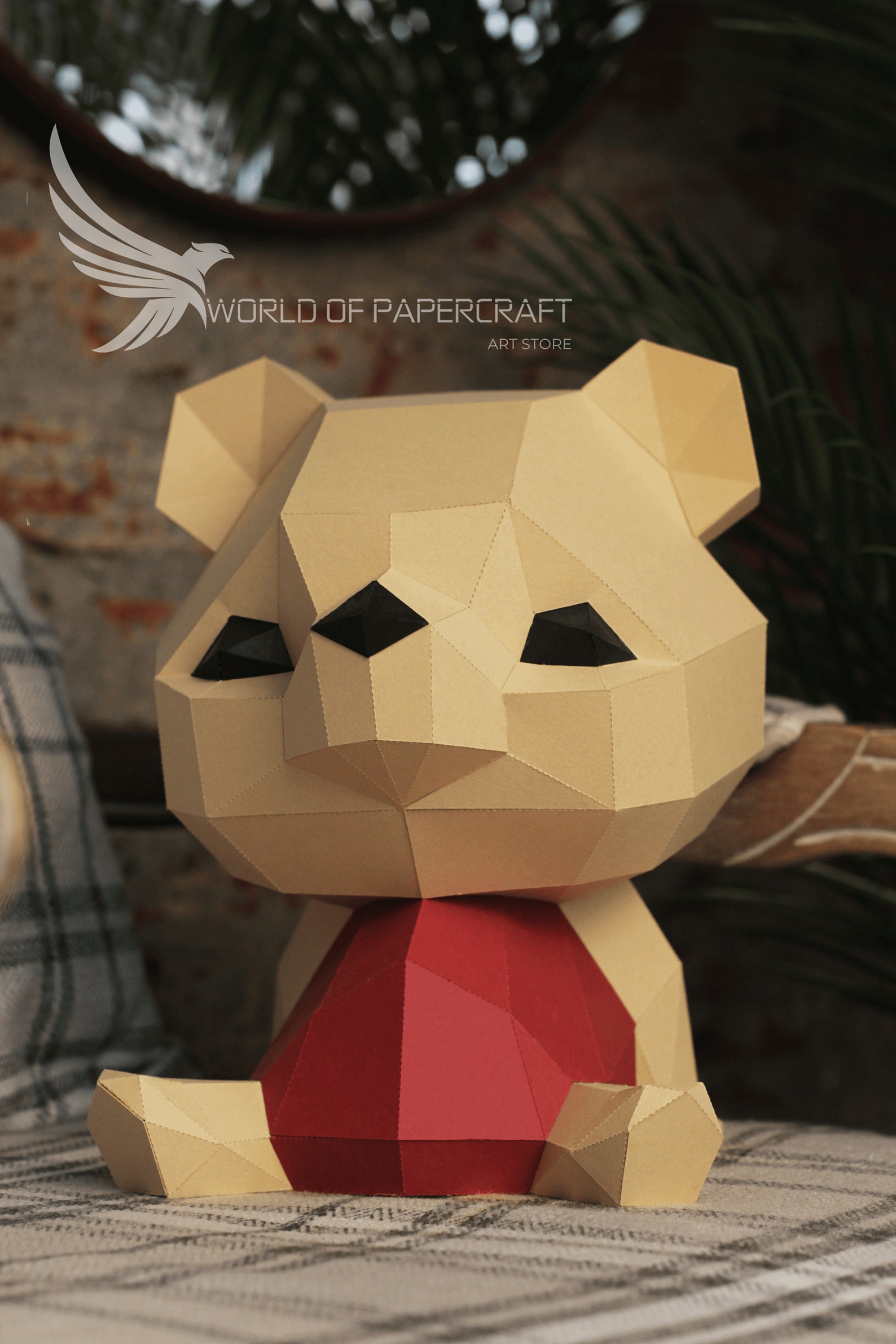 Papercraft Bear PDF Template DIY Teddy Bear Pepakura Paper Sculpture ...