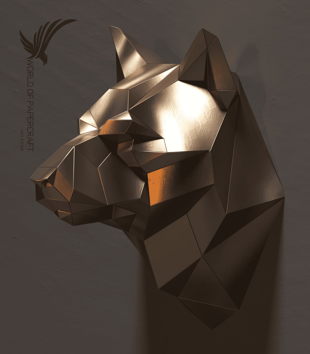Steel Wolf Head in Metal.pattern Wolf Metal Sculptures. PDF - Etsy