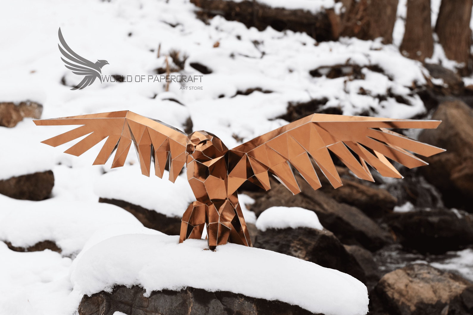Papercraft Falcon: Origami Bird DIY Pepakura (PDF Pattern) - Etsy
