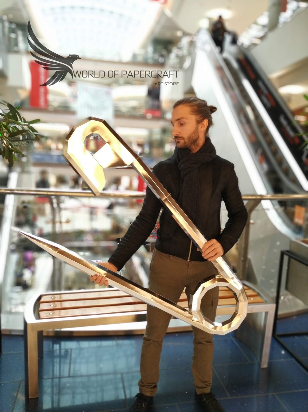 Pin Papercraft Model Pin Low Poly Pin Sculpture Pin Paper Papercraft ...