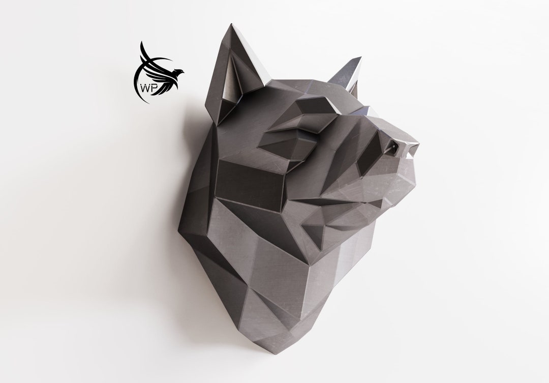 Steel Wolf Head in Metal.pattern Wolf Metal Sculptures. PDF DXF - Etsy
