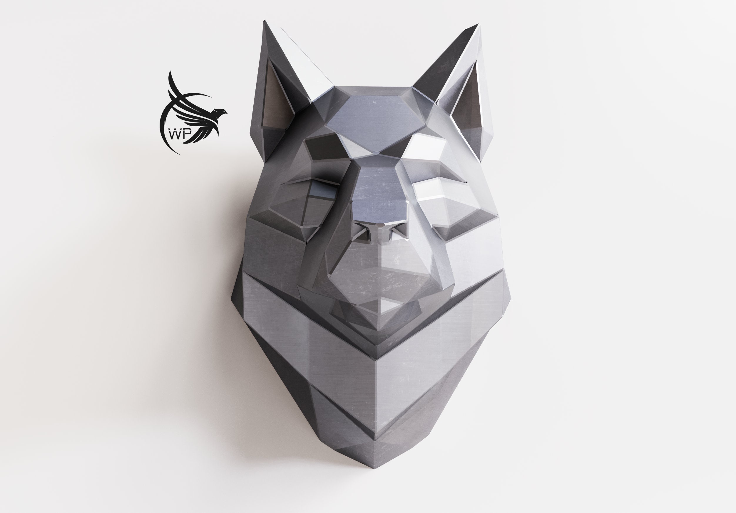 Steel Wolf Head in Metal.pattern Wolf Metal Sculptures. PDF DXF - Etsy