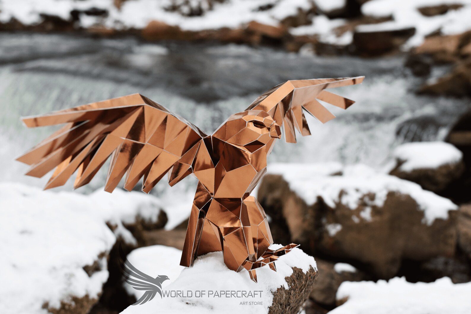 Papercraft Falcon: Origami Bird DIY Pepakura (PDF Pattern) - Etsy