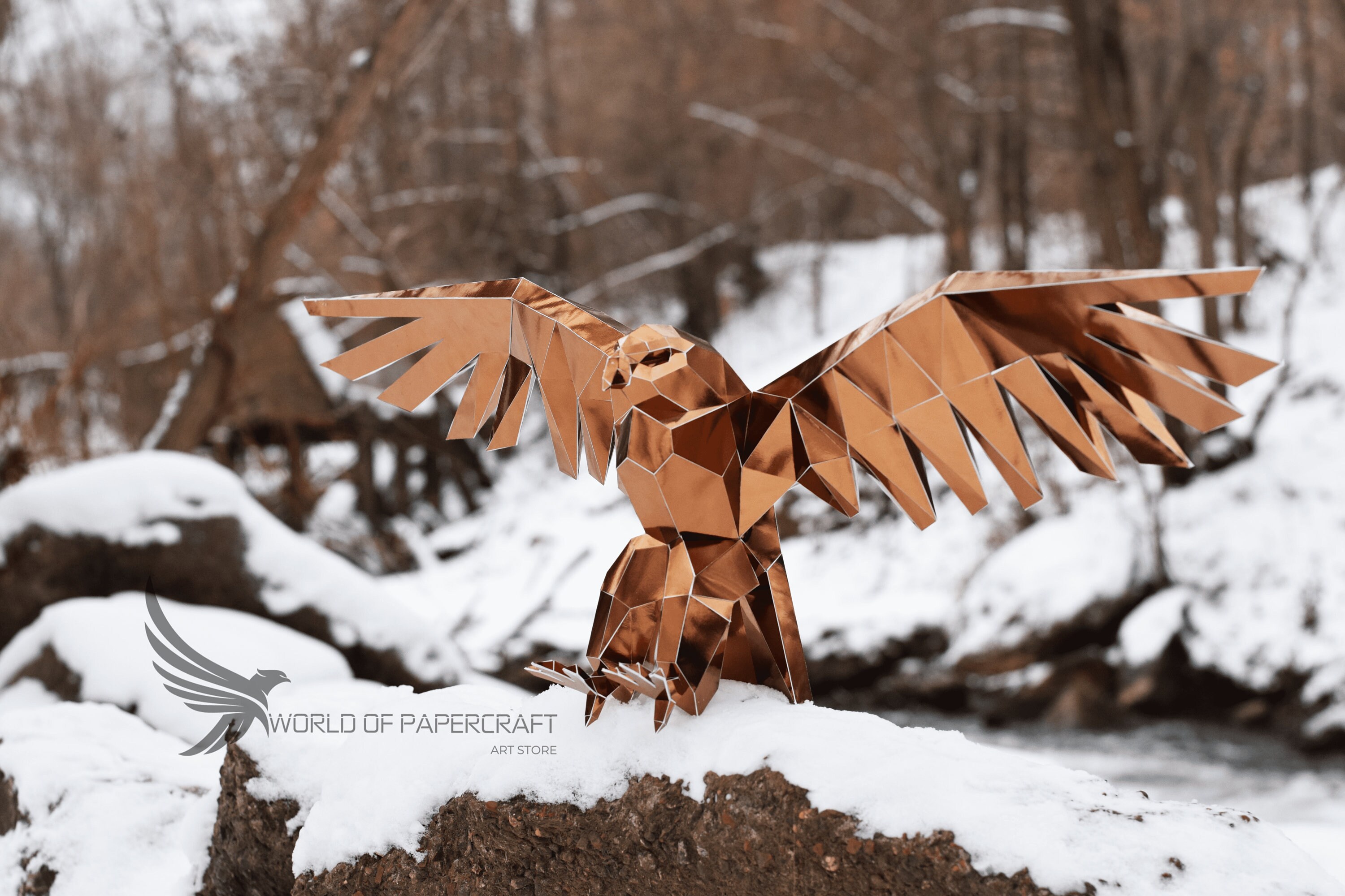 Papercraft Falcon: Origami Bird DIY Pepakura (PDF Pattern) - Etsy