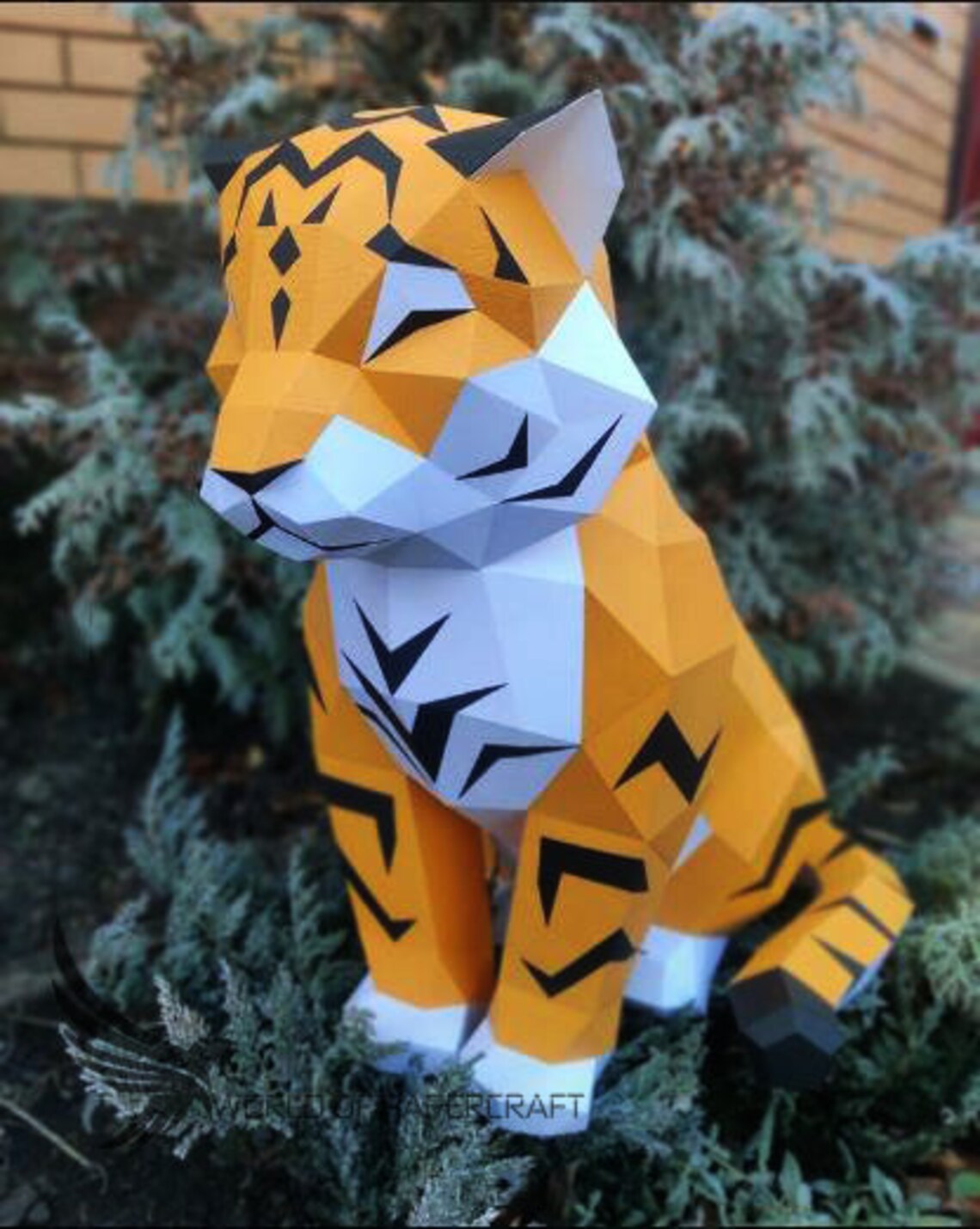 Tiger Papercraft Model Tiger Low Poly Tiger Sculpture Tiger - Etsy