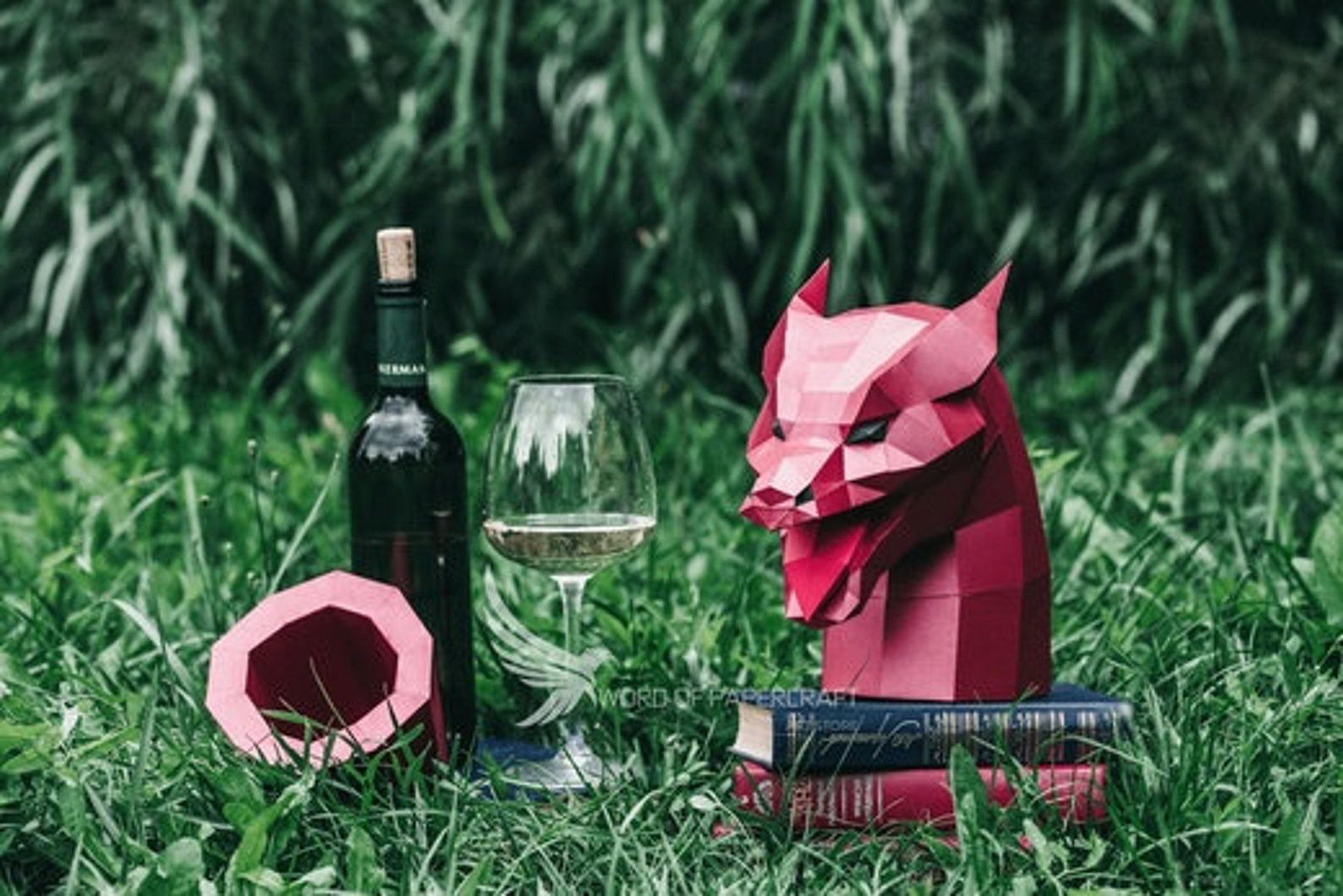 Papercraft Dragon Gift Box for Wine PDF Templatediy | Etsy