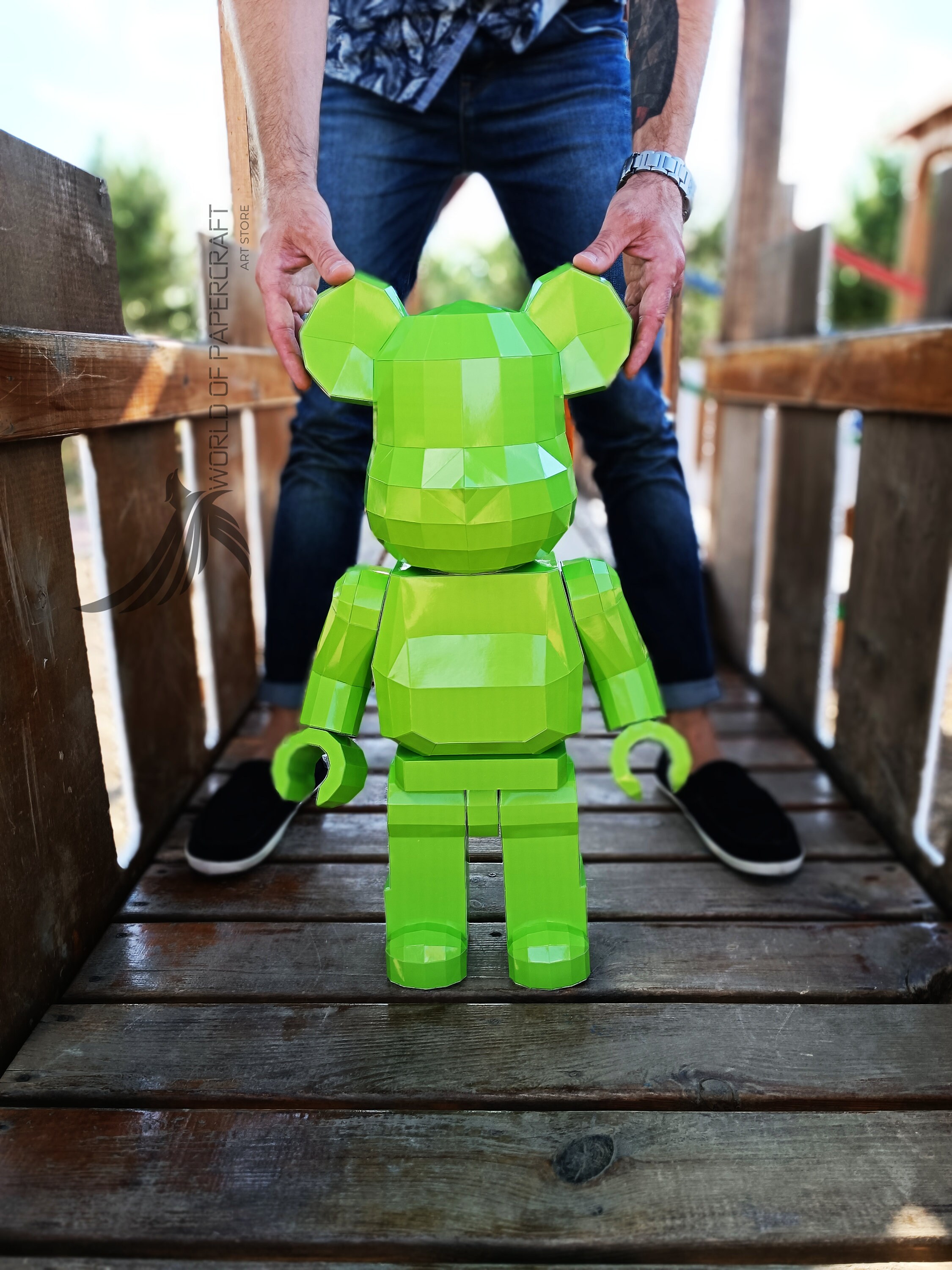 Bear Papercraft Model Bear Low Poly Bear Sculpture Bear Paper - Etsy ...