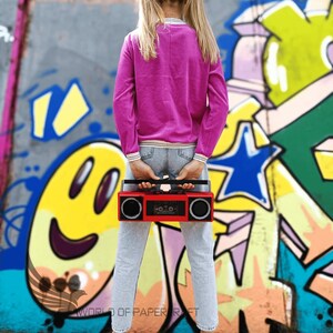 Record Player Papercraft Model Record Player Low Poly Sculpture Player ...