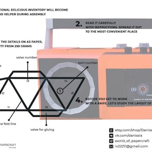 Record Player Papercraft Model Record Player Low Poly Sculpture Player ...