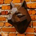 Steel Wolf Head in Metal.pattern Wolf Metal Sculptures. PDF DXF - Etsy