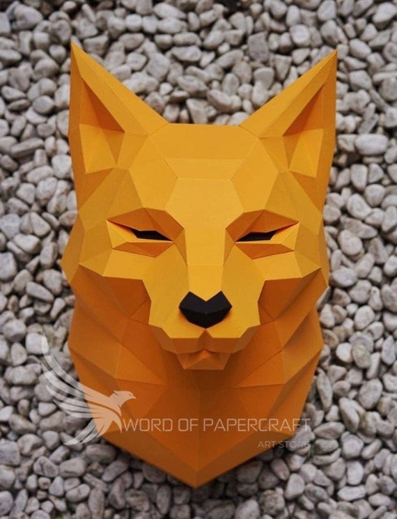 Papercraft Patterns & Tutorials Handmade Low Poly Sculpture Papercraft ...