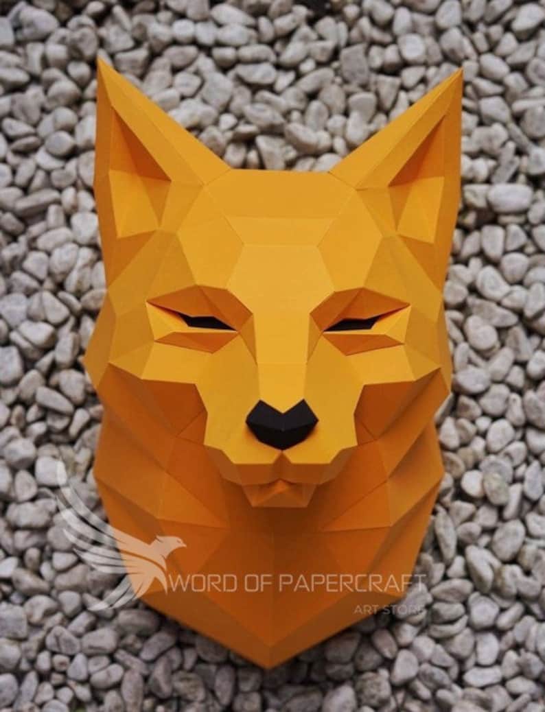 Papercraft Fox Blessing of the Celestials Foxes PDF - Etsy