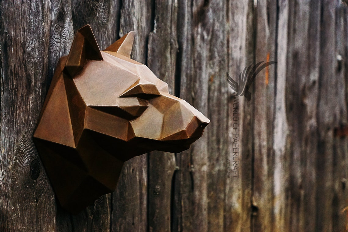 Steel Wolf Head in Metal.pattern Wolf Metal Sculptures. PDF - Etsy