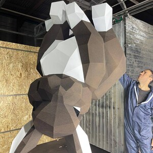 Metal Banny, Banny Low Poly, PDF DXF Template, Low Poly, Paper Banny, DIY, Gift Wall Decor for ...