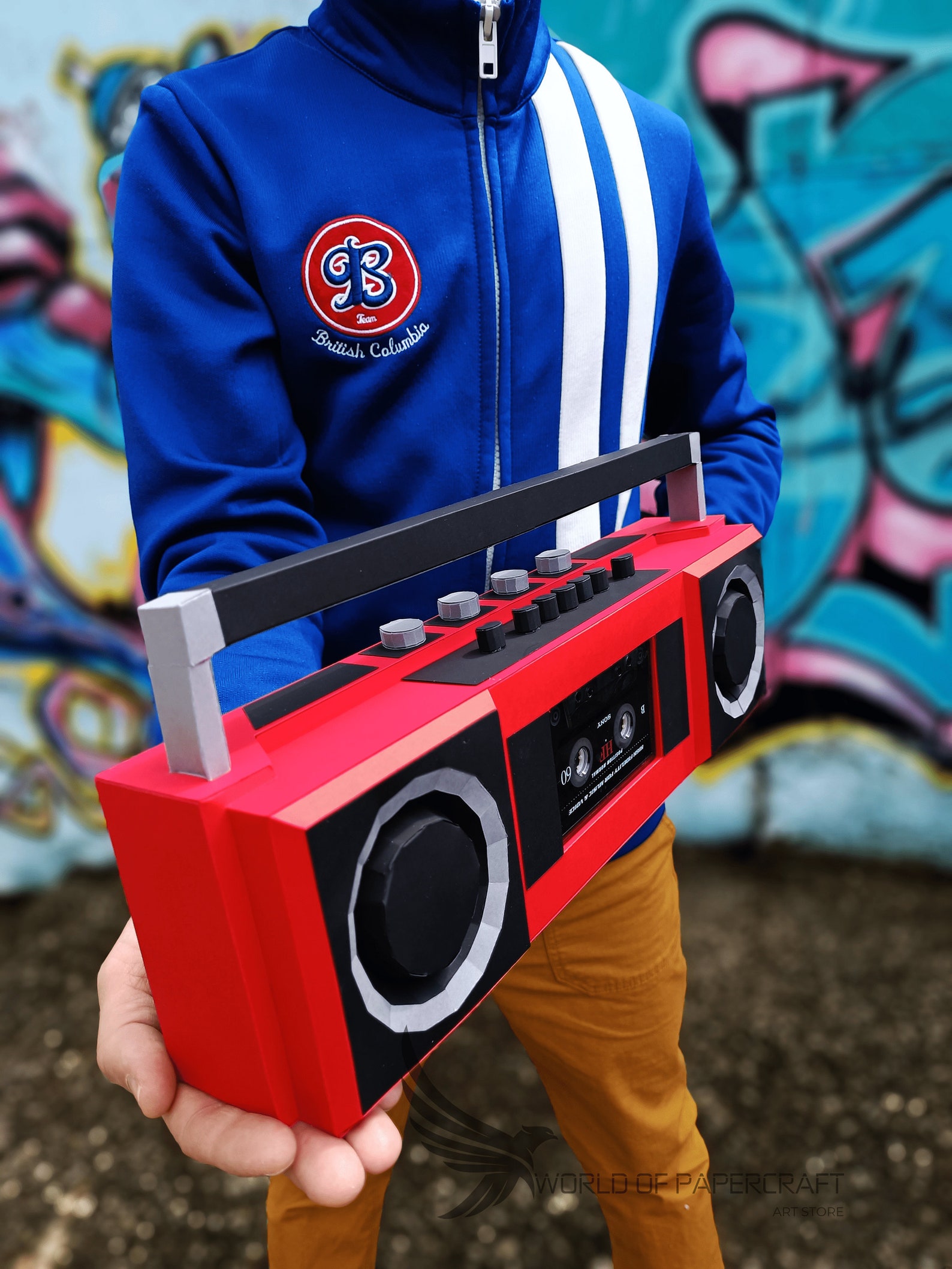 Record Player Papercraft Model Record Player Low Poly Sculpture Player ...