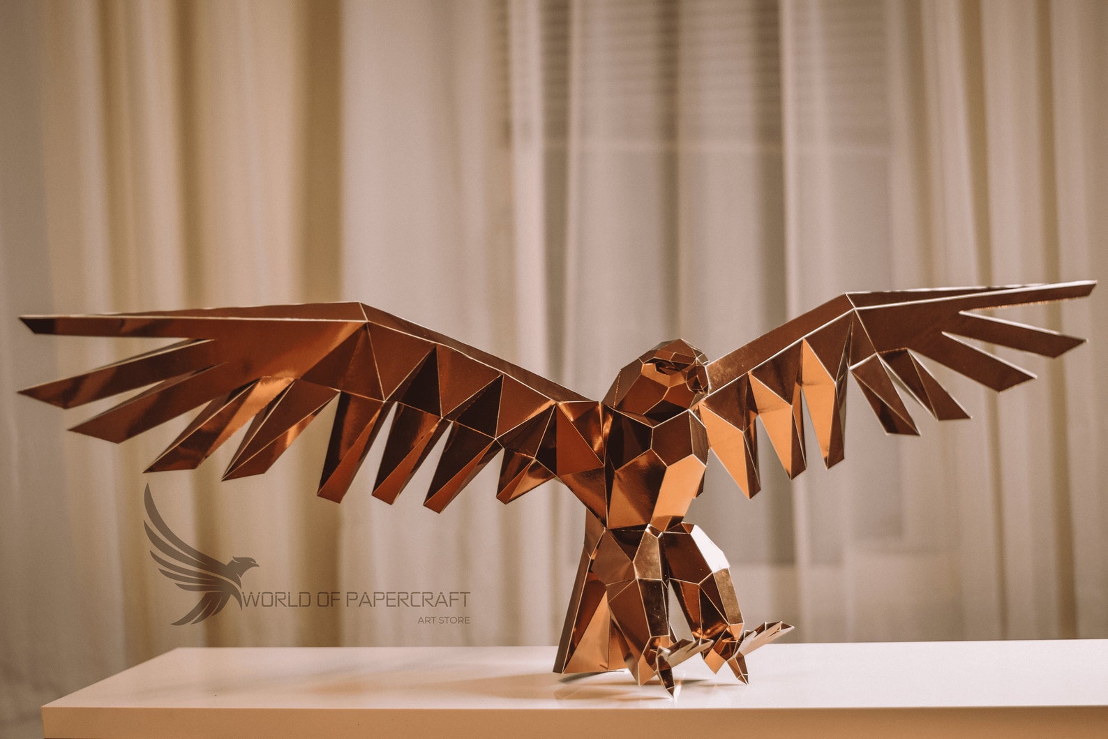 Papercraft Falcon: Origami Bird DIY Pepakura (PDF Pattern) - Etsy