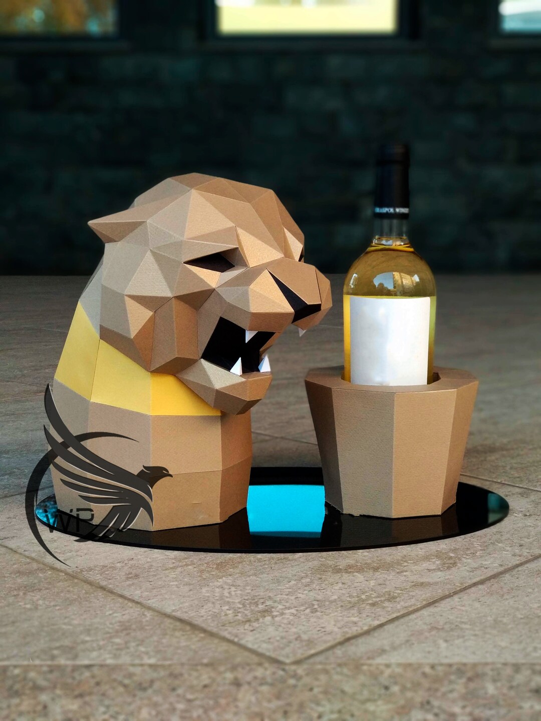 Papercraft Box Tiger,low Poly Tiger, Papercraf Tiger, Dxf, Handmade ...