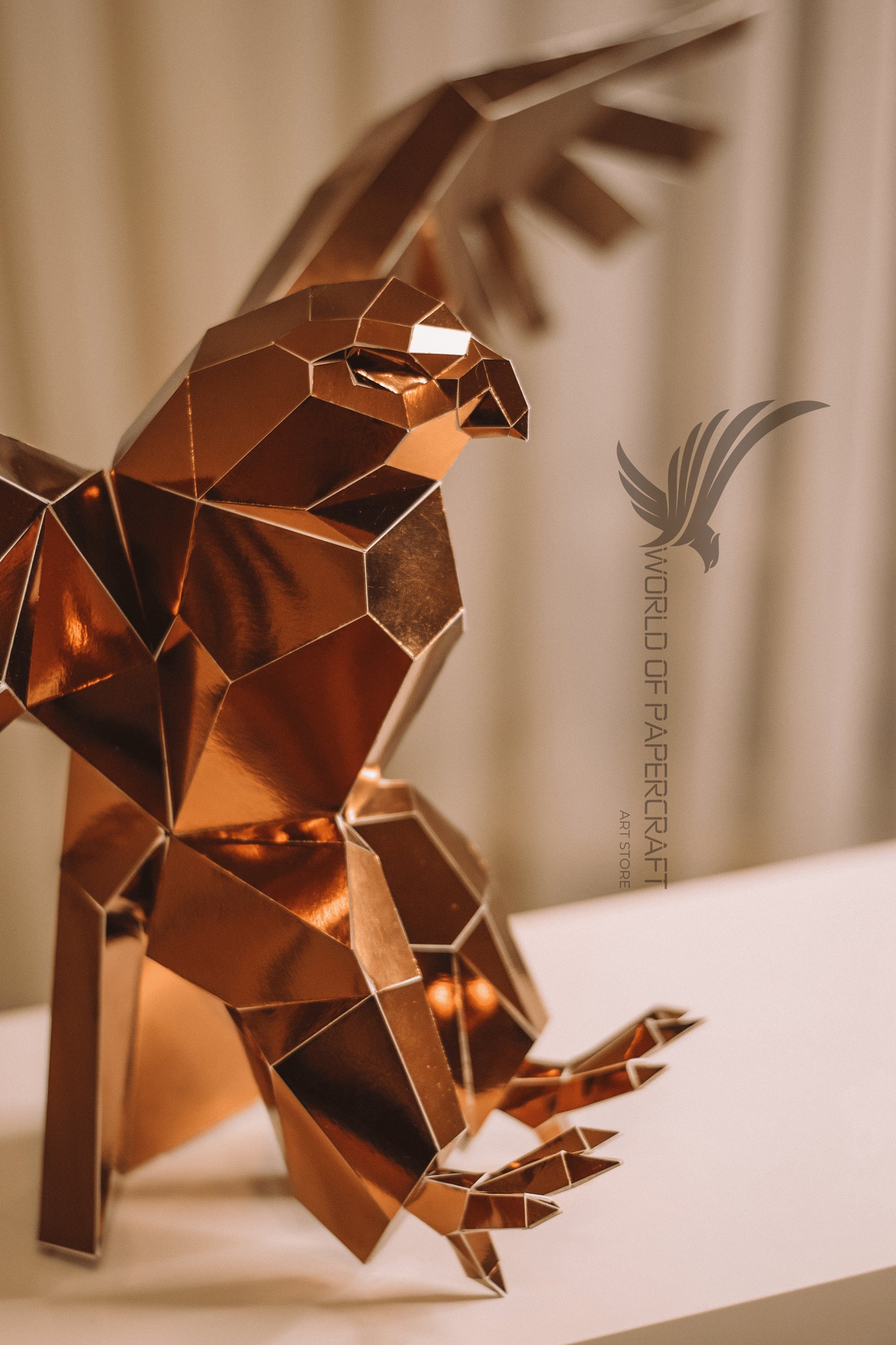 Papercraft Falcon: Origami Bird DIY Pepakura (PDF Pattern) - Etsy