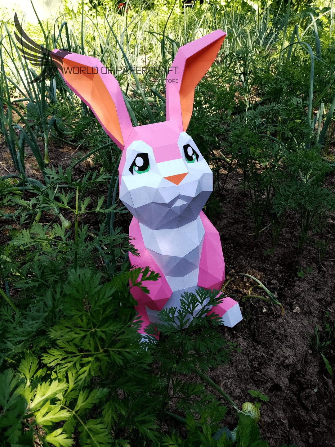 Rabbit Papercraft Model Rabbit Low Poly Rabbit Sculpture - Etsy Australia