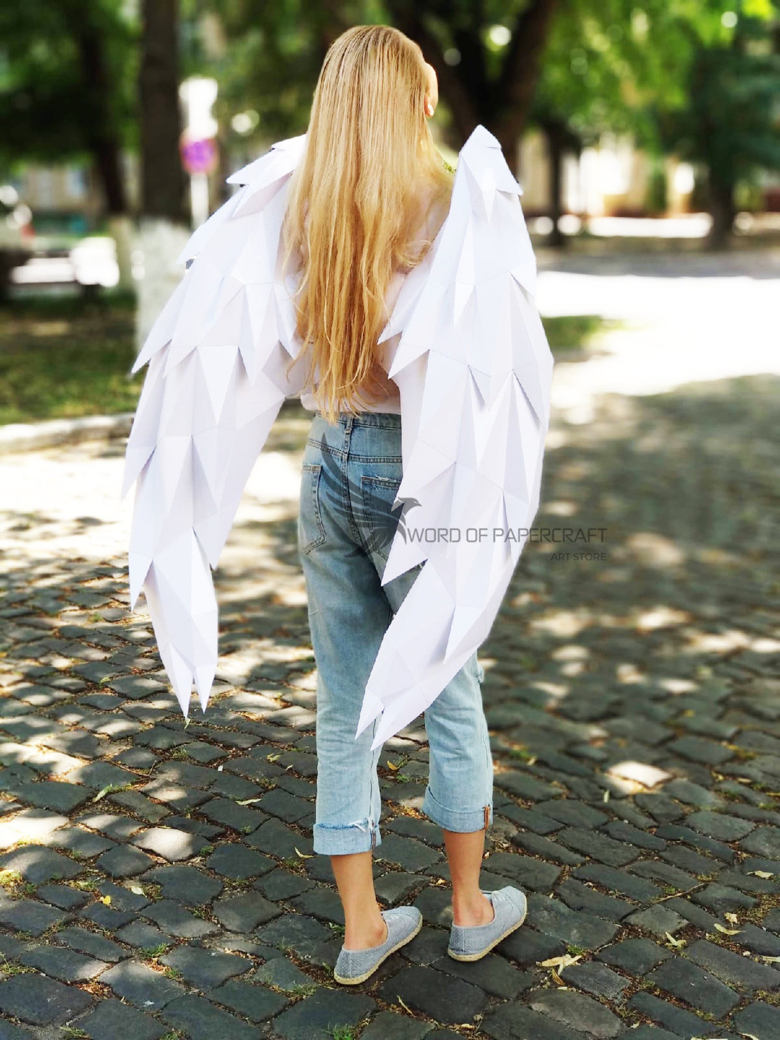 Wings Papercraft Paper Wings Wings Low Poly Do It Yourself - Etsy Canada