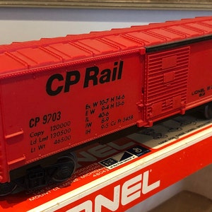 O and O27 Gauge Lionel 6-9703 CP Rail Boxcar Manufactured in 1972 - Etsy