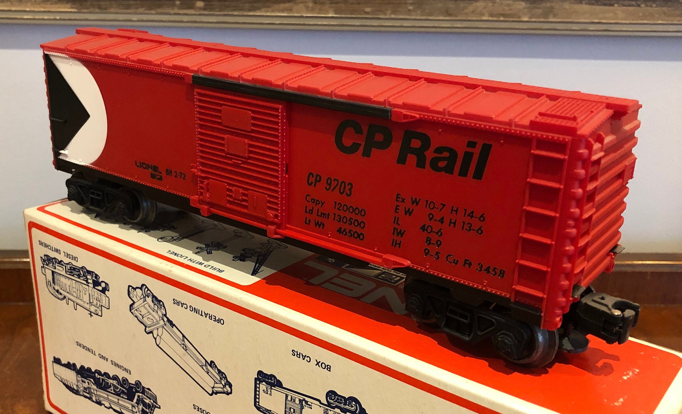 O and O27 Gauge Lionel 6-9703 CP Rail Boxcar Manufactured in 1972 - Etsy