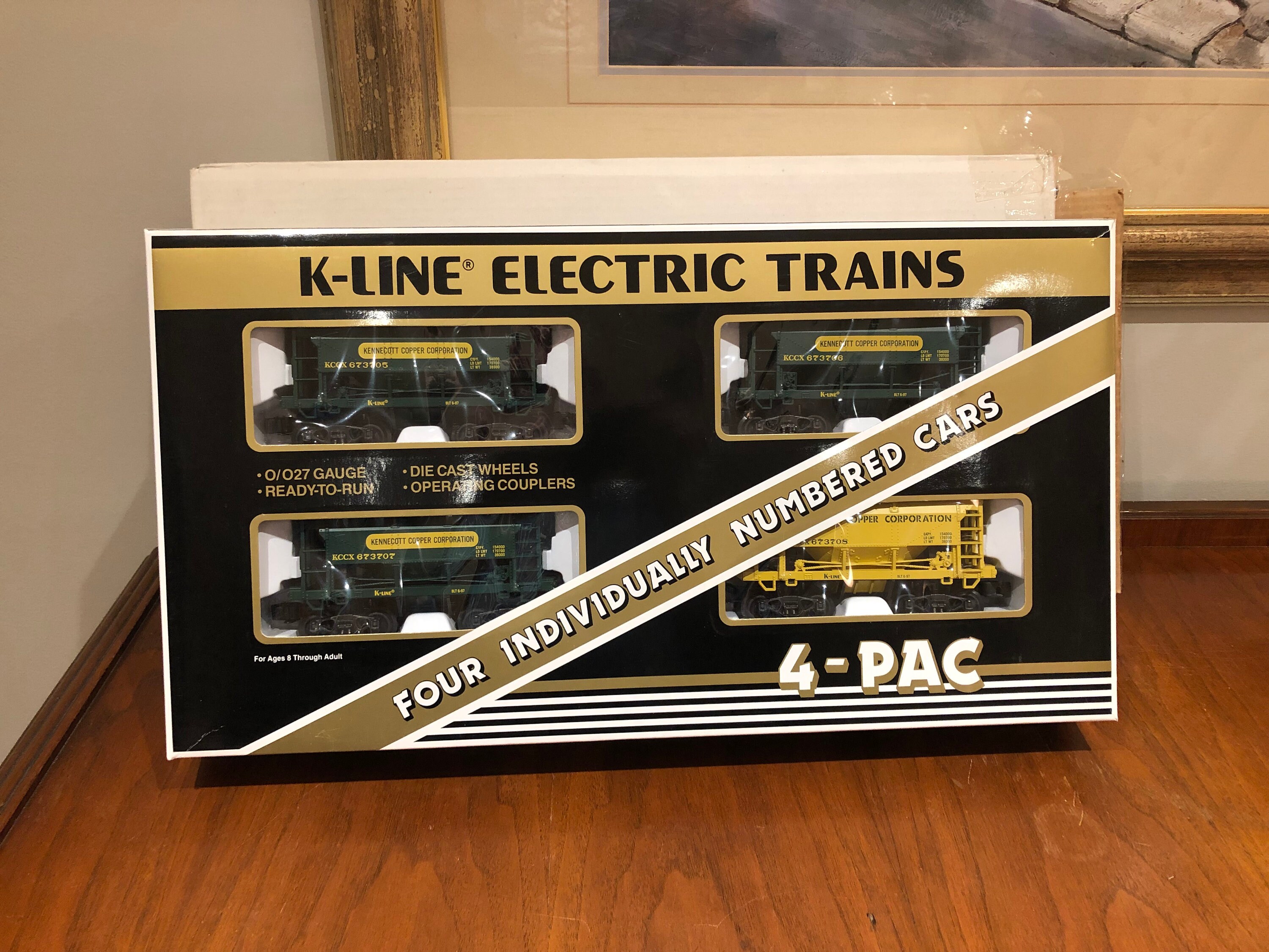 O and O276 Gauge K-line Kennecott Copper Corporation Classic Ore Car 4 ...