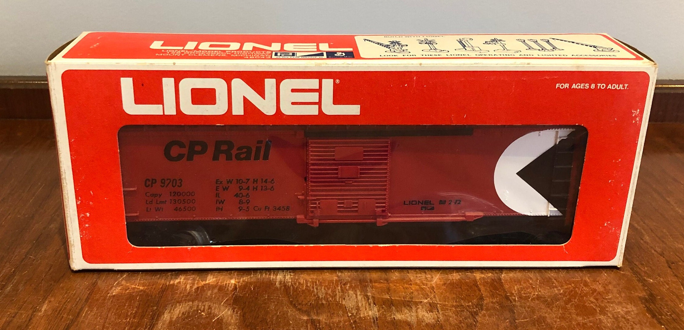 O and O27 Gauge Lionel 6-9703 CP Rail Boxcar Manufactured in 1972 - Etsy