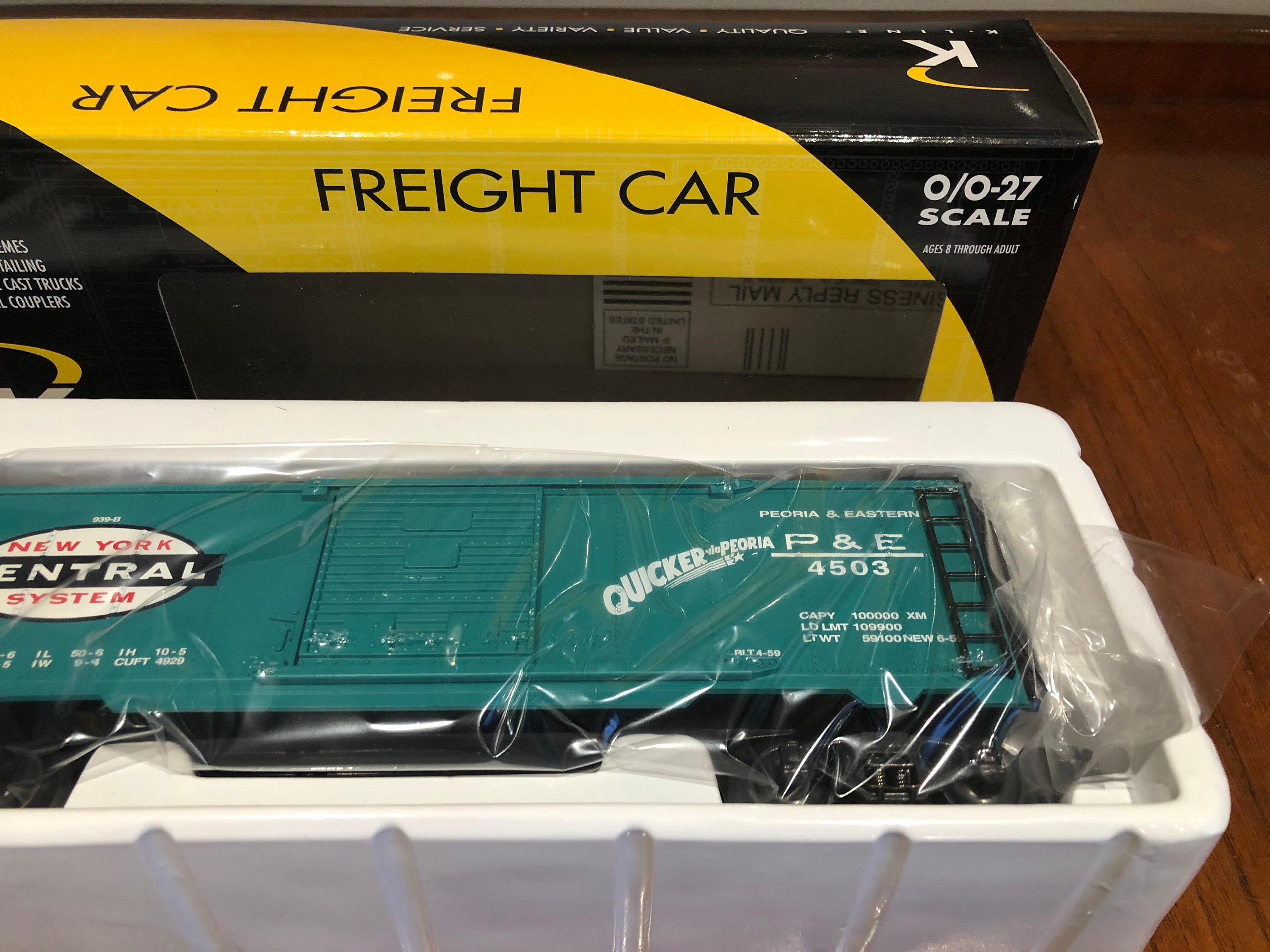 O and O27 Gauge K-line New York Central Boxcar 2001 - Etsy