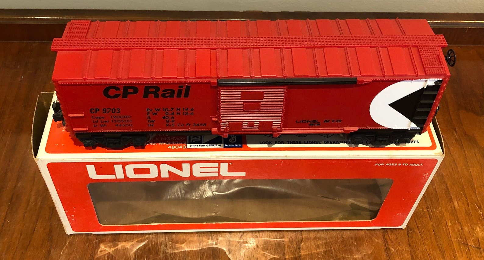 O and O27 Gauge Lionel 6-9703 CP Rail Boxcar Manufactured in 1972 - Etsy