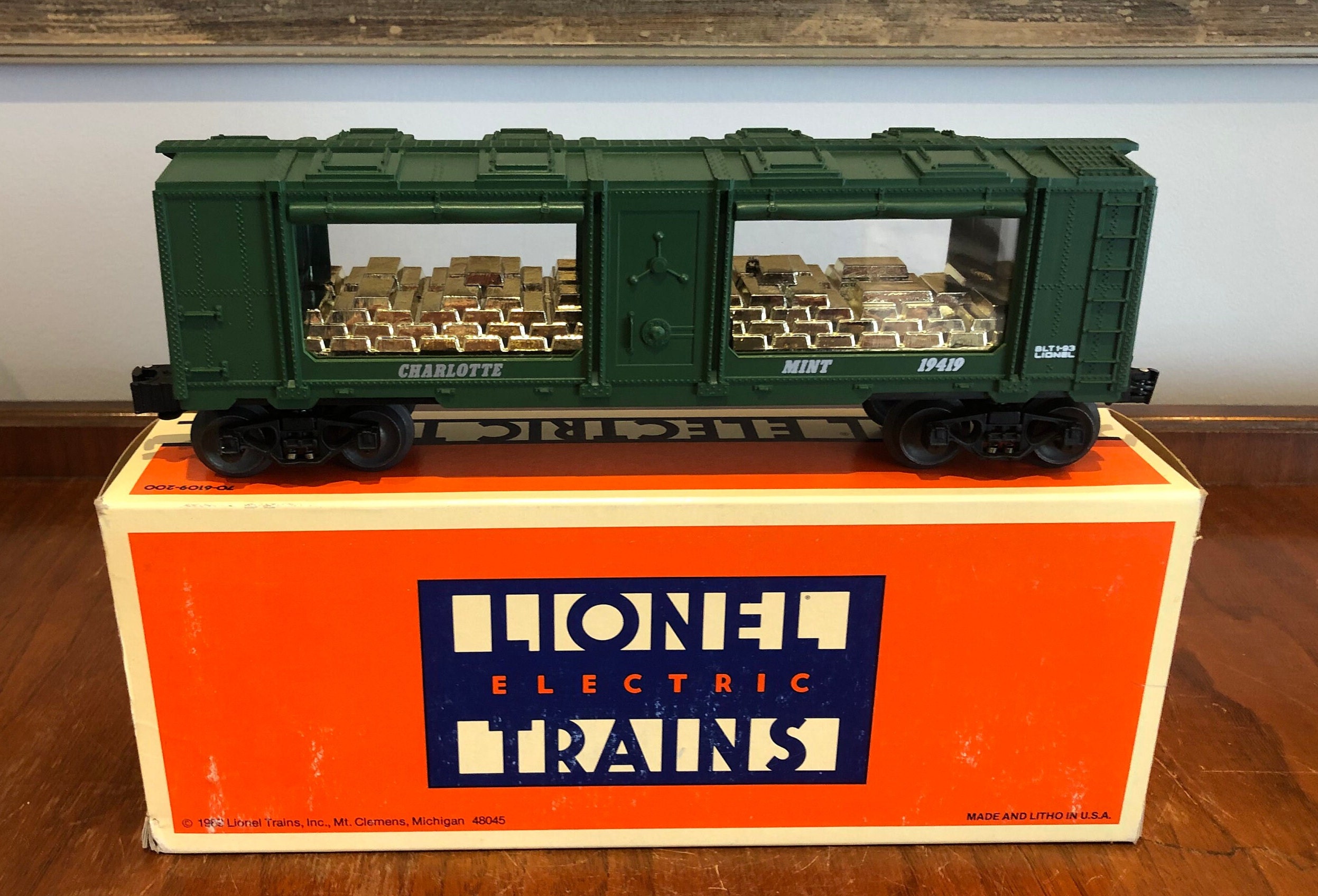 Lionel 6-19419 Uncatalogued Bullion Car Charlotte Mint Manufactured ...