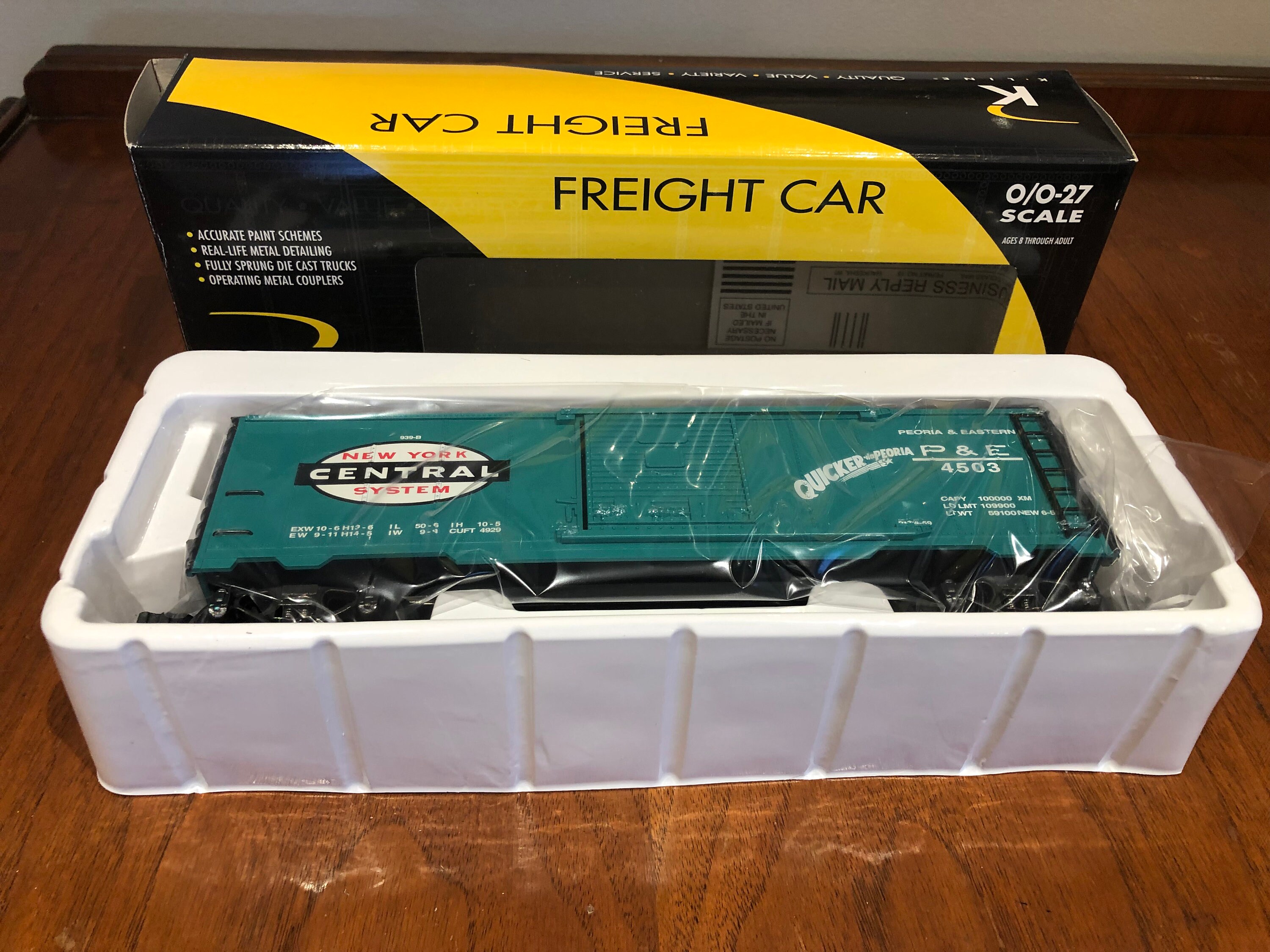 O and O27 Gauge K-line New York Central Boxcar 2001 - Etsy