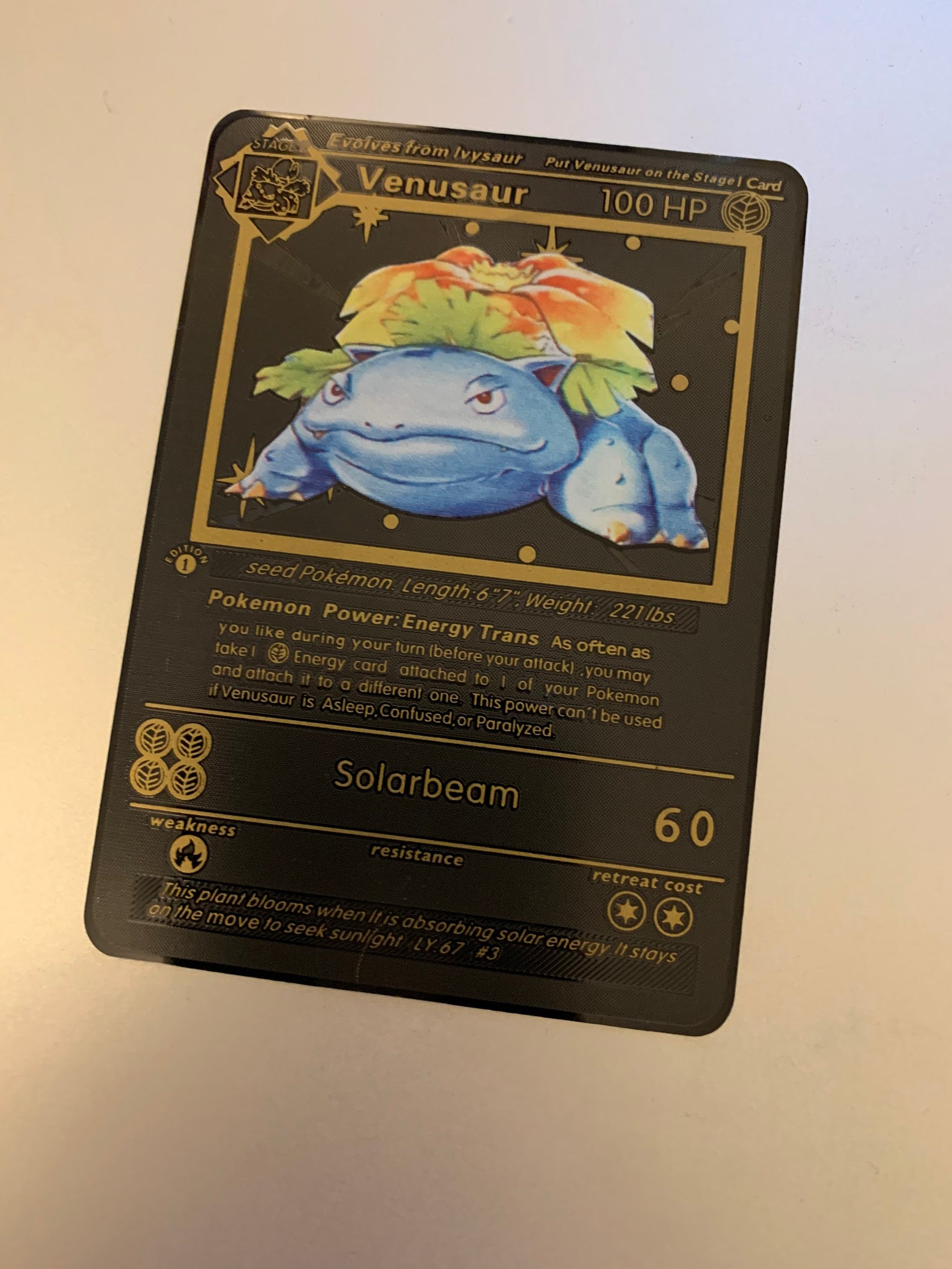 Pokémon Venusaur 15/102 / Ivysaur 47/110 /bulbasaur 68/130 Base Set ...