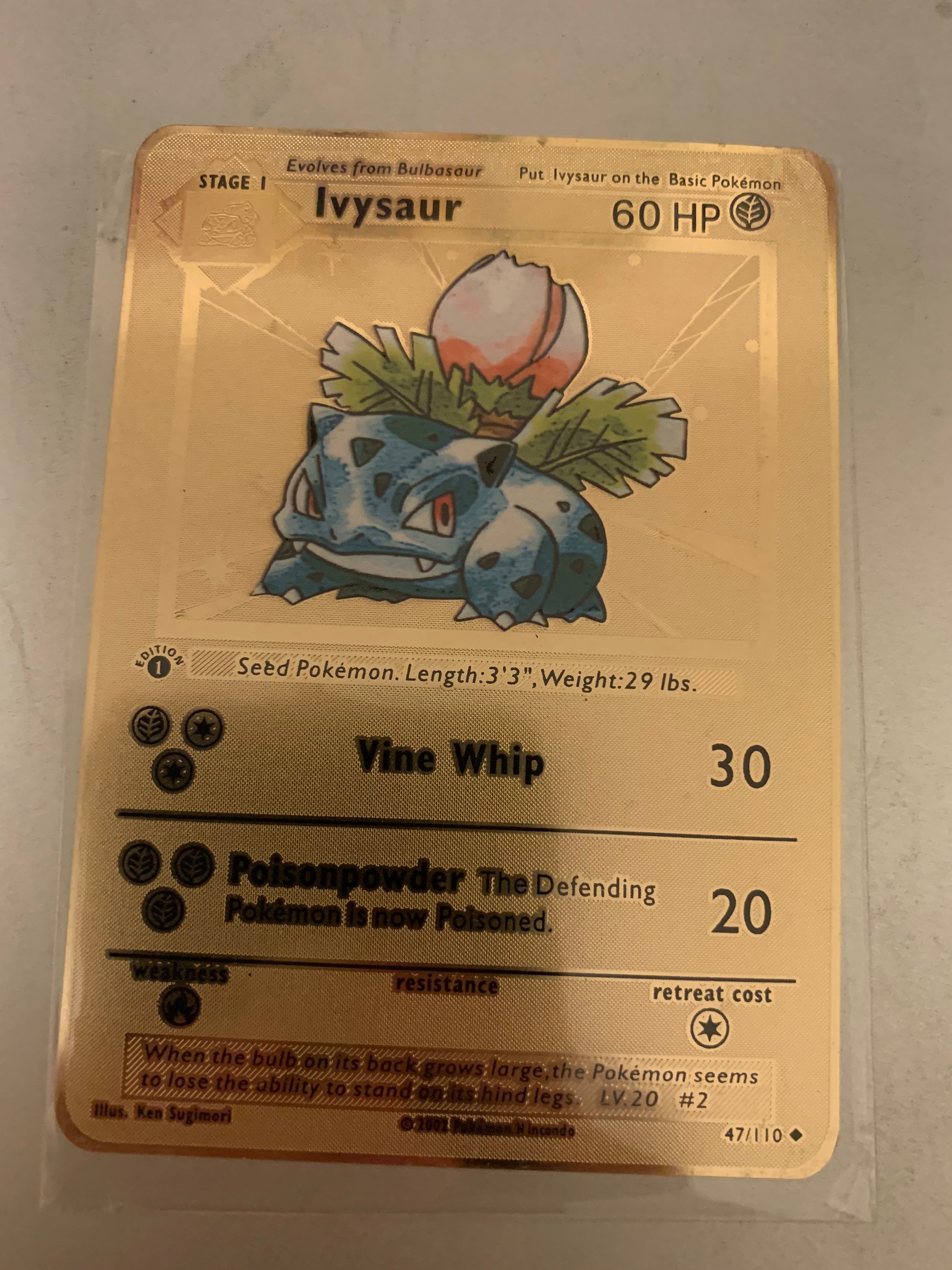 Pokémon Venusaur 15/102 / Ivysaur 47/110 /bulbasaur 68/130 Base Set ...