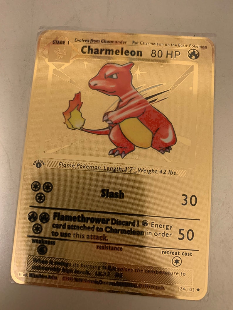 Pokemon Charizard 4/102 / Charmeleon 24/102/ Charmander 69/130 1st ...