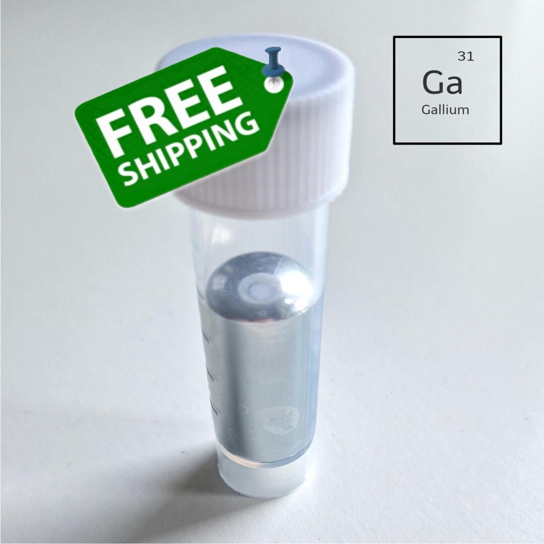 Gallium Metal, 25g, Element Number 31, Gallium for Melting, 99.99% - Etsy