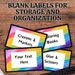 Rainbow Container Labels. Printable Blank Organization Labels for ...