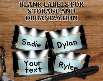 Rainbow Container Labels. Printable Blank Organization Labels for ...